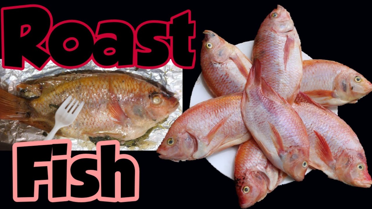 Roast Fish 🐟 With Stuffed Callaloo And Okra On The Grill Foil Roasted ...