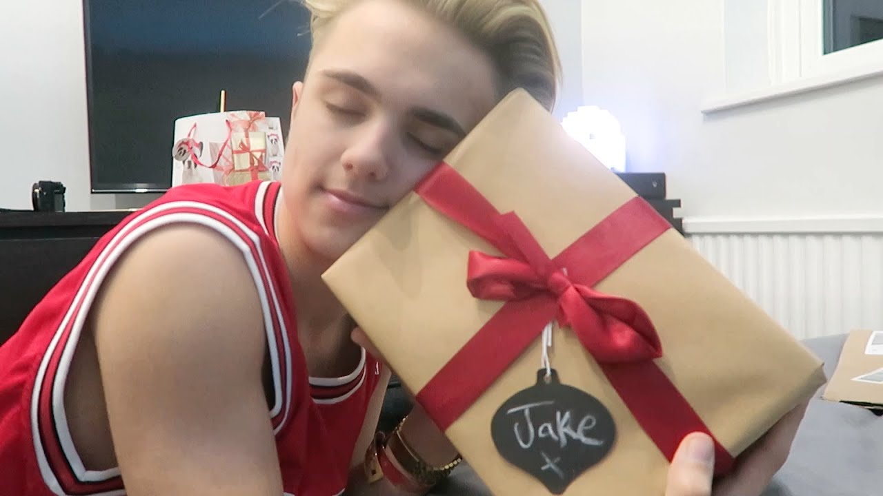 JAKE OPENS HIS CHRISTMAS PRESENTS FROM ME! - YouTube