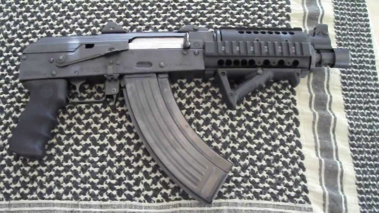 M92 PAP AK-47 Pistol MI Rail & Magpul AFG2 - YouTube
