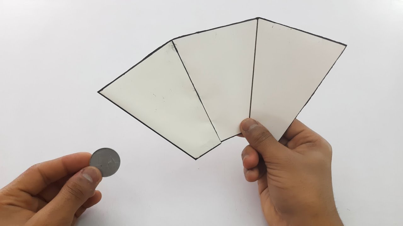 #Revealed coin magic with paper | how to make coin magic with paper ...