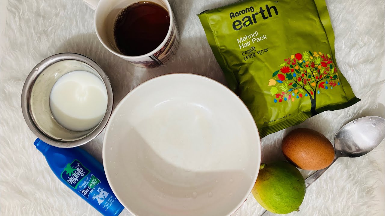 Homemade henna pack||Aarong henna pack||Hair care||Kazi Aotoshi - YouTube