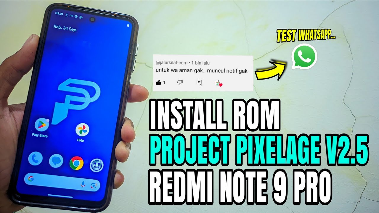 Install Custom Rom | Project Pixelage V2.5 0218 Redmi Note 9 Pro ...