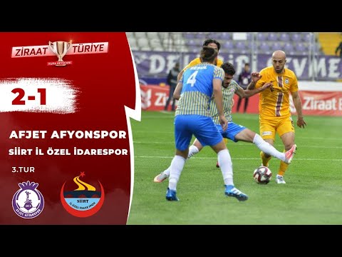 Afjet Afyonspor 2-1 Siirt İl Özel İdarespor Maç Özeti (Ziraat Türkiye Kupası 3.Tur) 26.09.2018