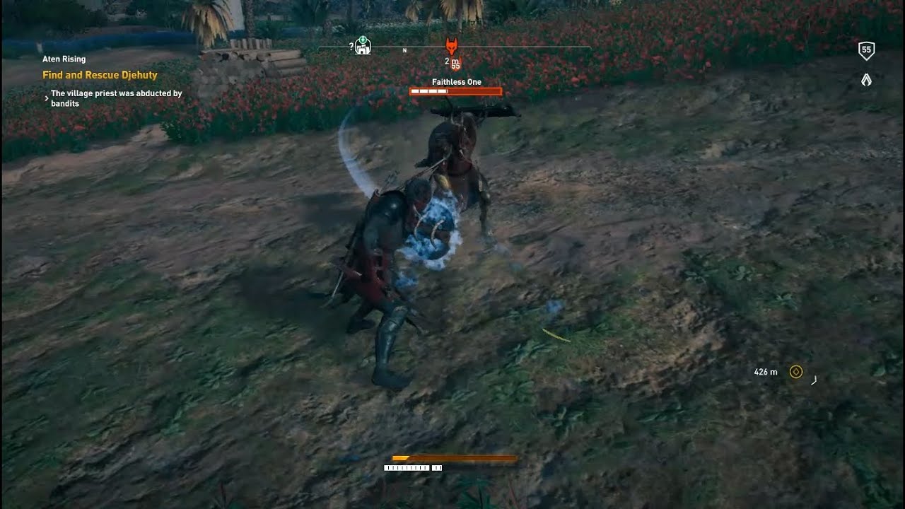 Assassin's Creed Origins defeating Shadow of Anubis - YouTube