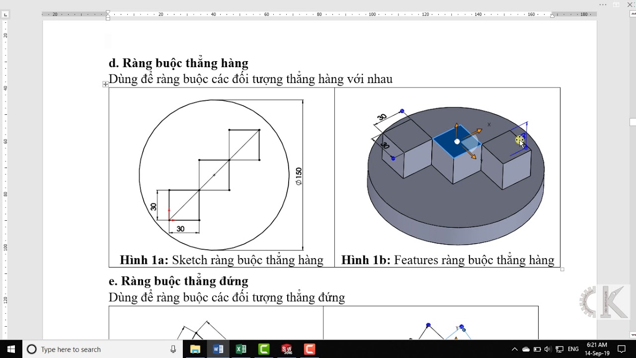 Solidworks - Hướng dẫn lệnh ràng buộc thẳng hàng - COLLINEAR RELATIONS ...