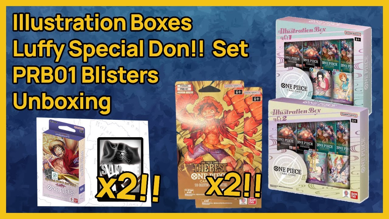 AWESOME BOXES | Illustration Box Vol 1 & 2, Luffy Special Don!! Sets ...