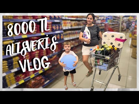 8000 TL Market Alışverişi✅️ Eğlenceli Bir Alışveriş Vlog Daha 🤭