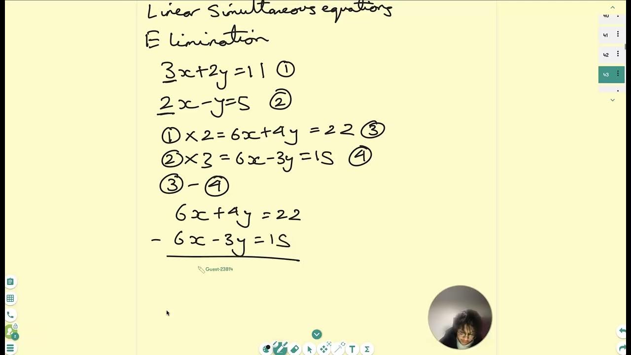 Solving Linear Simultaneous Equations - Tutor Belal | Telios Tutors ...