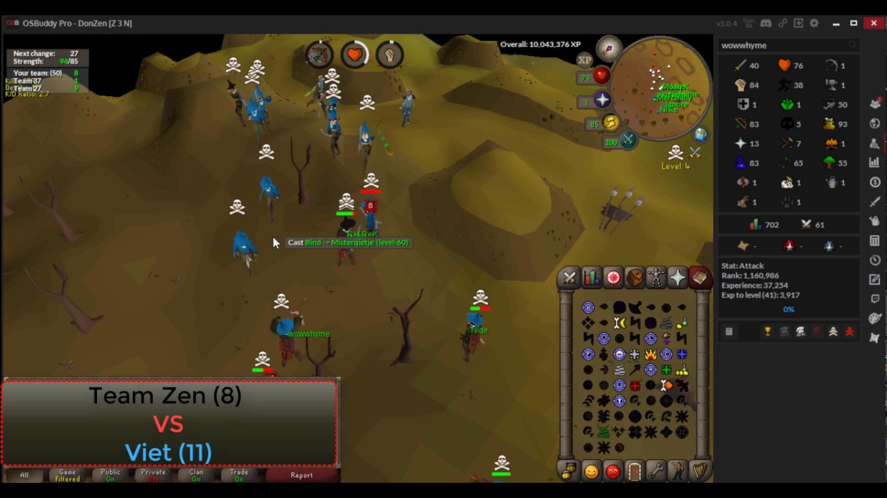 [OSRS] Team Zen vs | z l z | Viet | Caza | rands | Vid 3 - YouTube