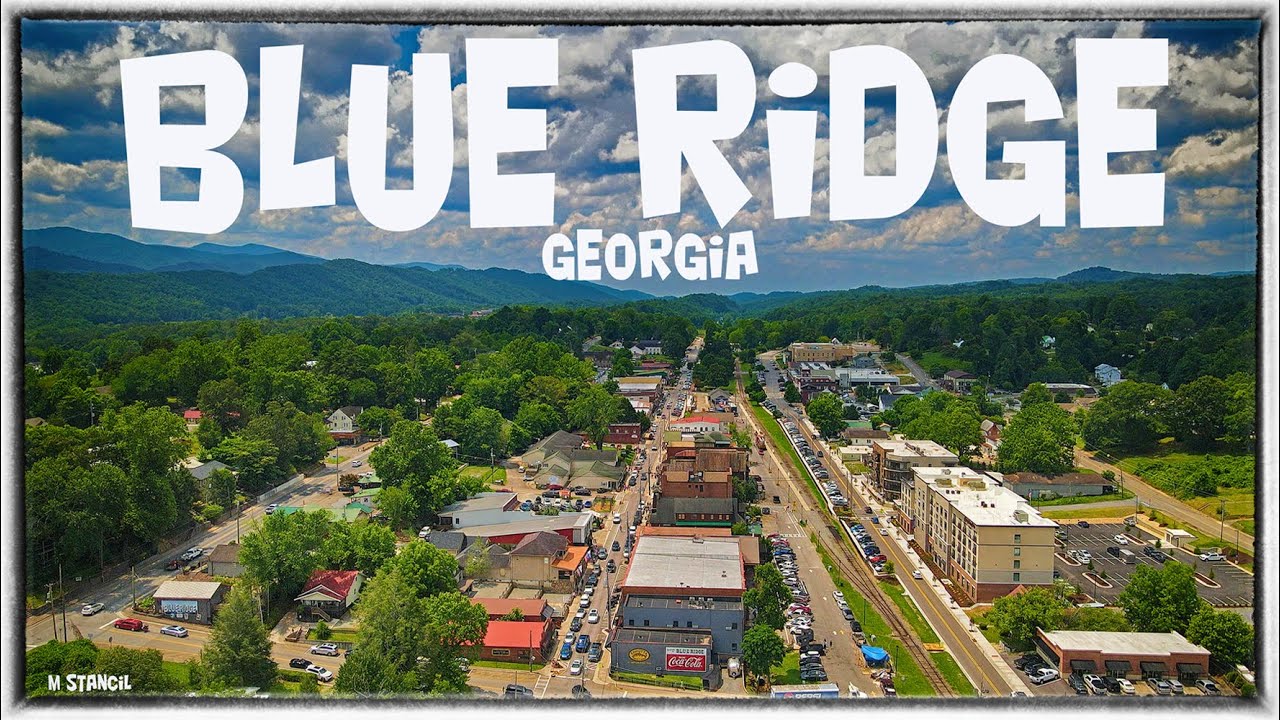 Blue Ridge, GA 4K (DJI Mavic Air 2 Footage) Home of Blue Ridge Railway ...