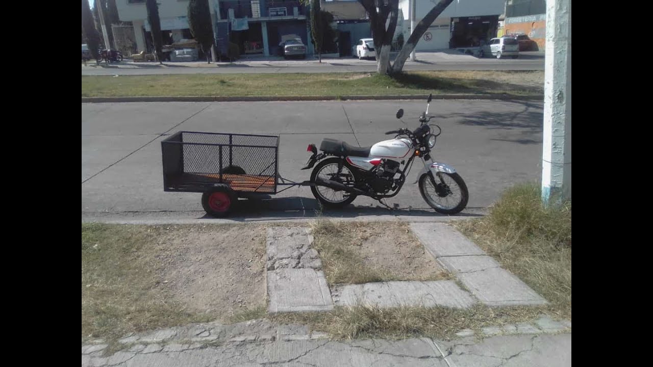 Remolque para motocicleta y bicicleta - YouTube