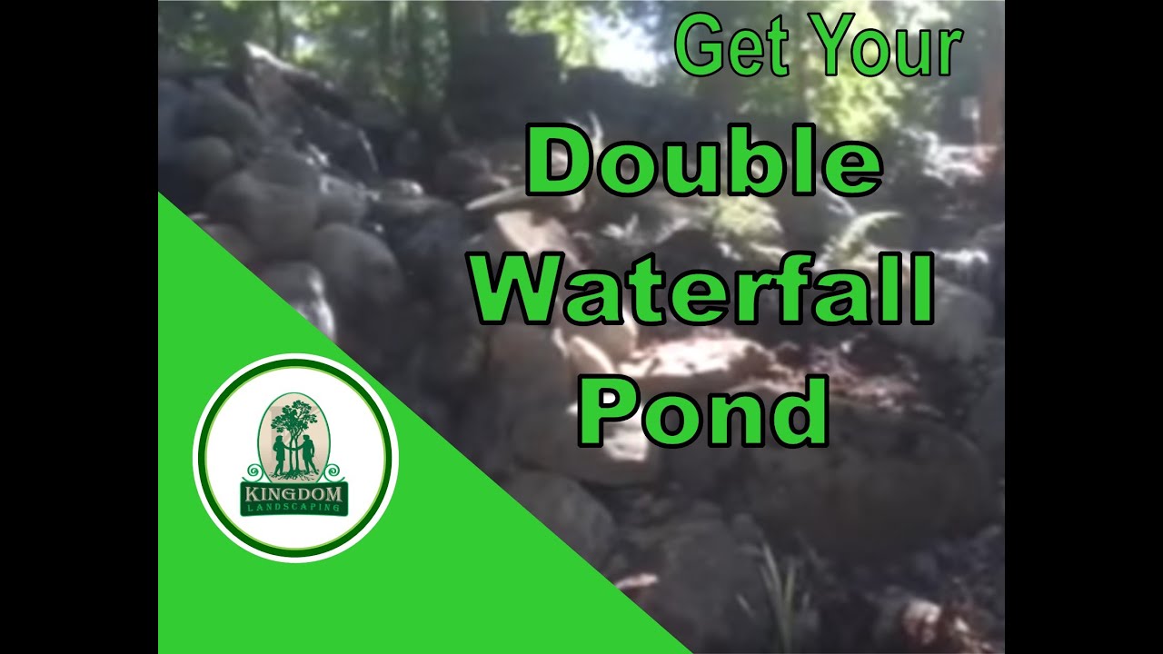 Double Waterfall Pond - YouTube