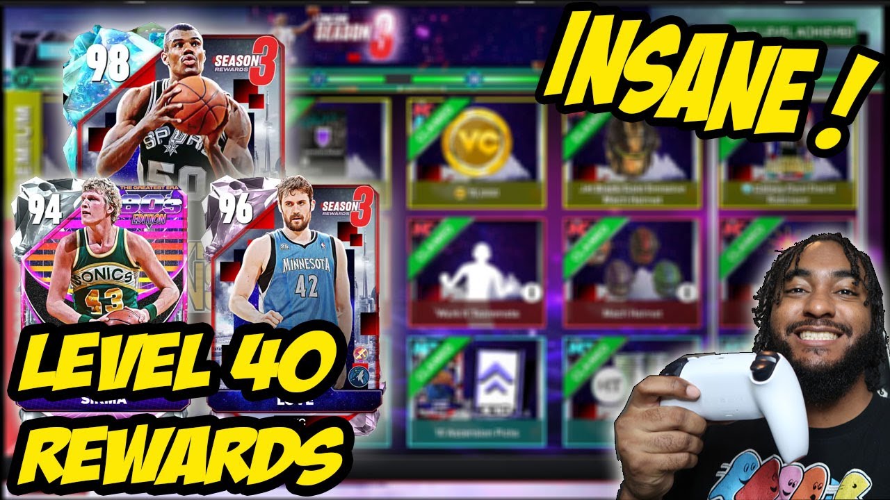 OPENING SEASON 3 LEVEL 40 REWARDS ! NBA 2K25 MYTEAM - YouTube