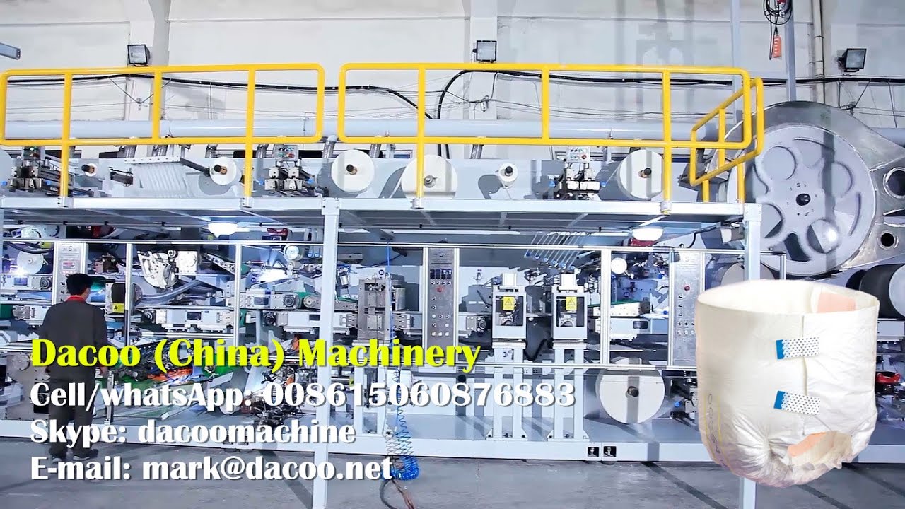 Adult Diaper Making Machines ( TZ-AD-150 / 300 ) - YouTube