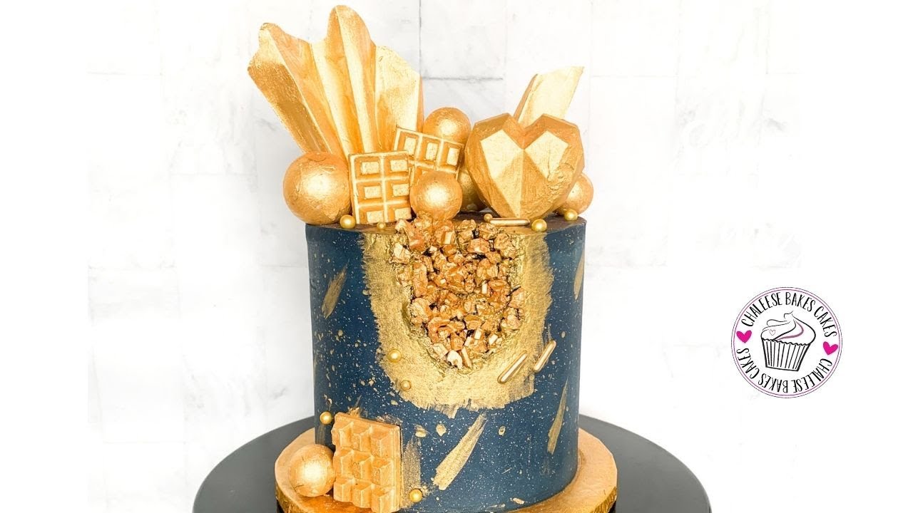 HOW TO MAKE YOUR OWN METALLIC GOLD PAINT for your CAKE! - YouTube