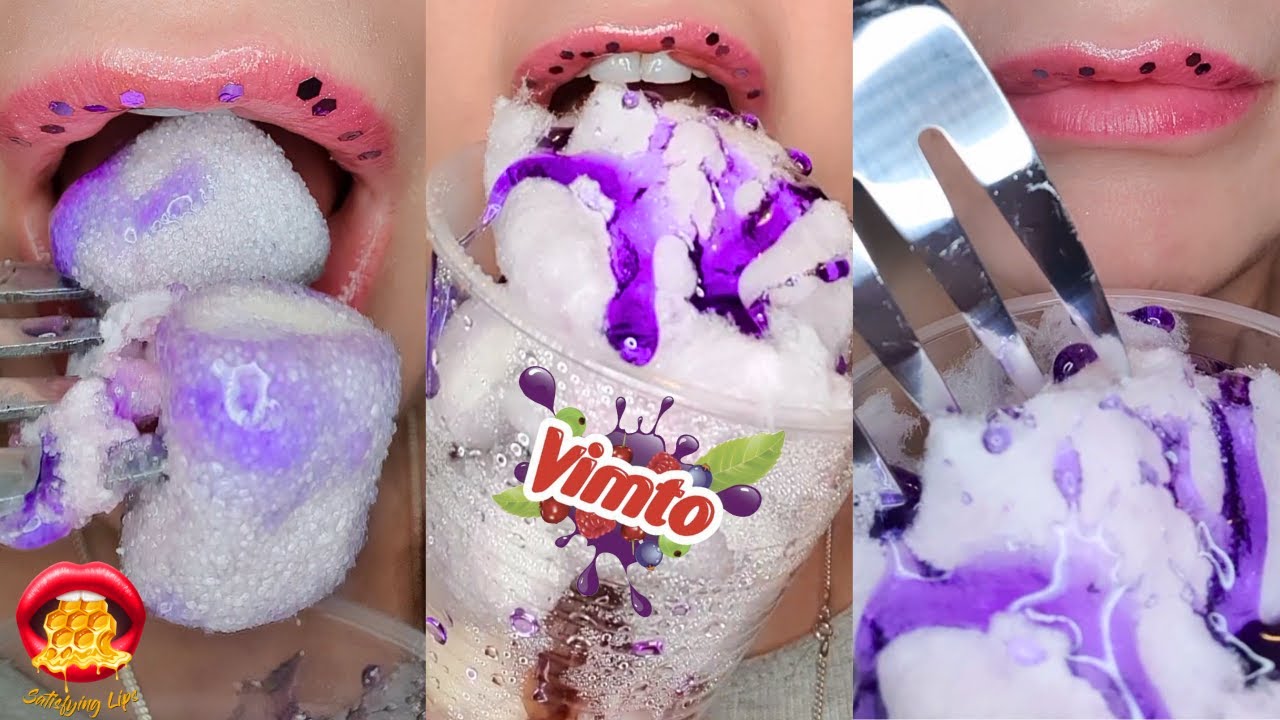 How Make A VIMTO Juicy Cup Satisfying ASMR Eating Drinking Sounds ...