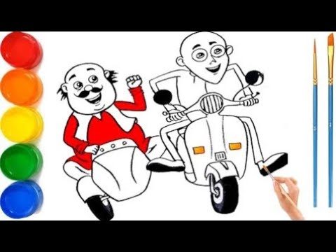 How To Draw A Motu Patlu Step By Step Draw Paint And Learn - YouTube