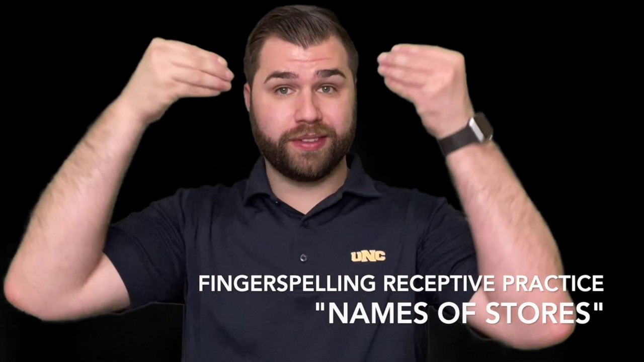 Beginning Level ASL Receptive Practice-"Name of Stores" - YouTube