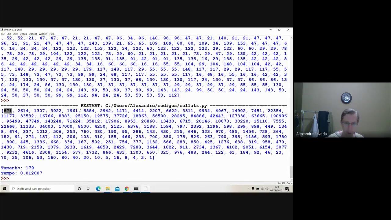 Listas em Python - A maior sequência de Collatz - YouTube