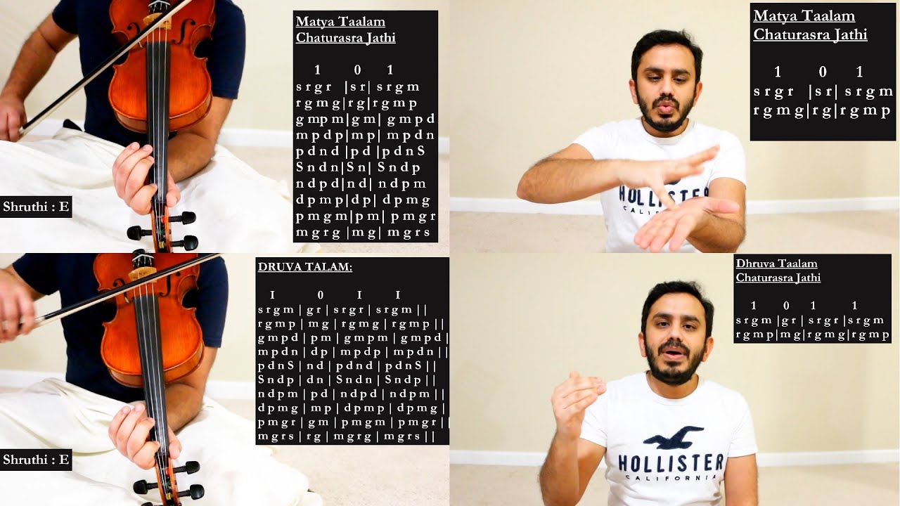 Matya Taalam, Dhruva Taalam | Alankaras | Carnatic Violin Lessons ...