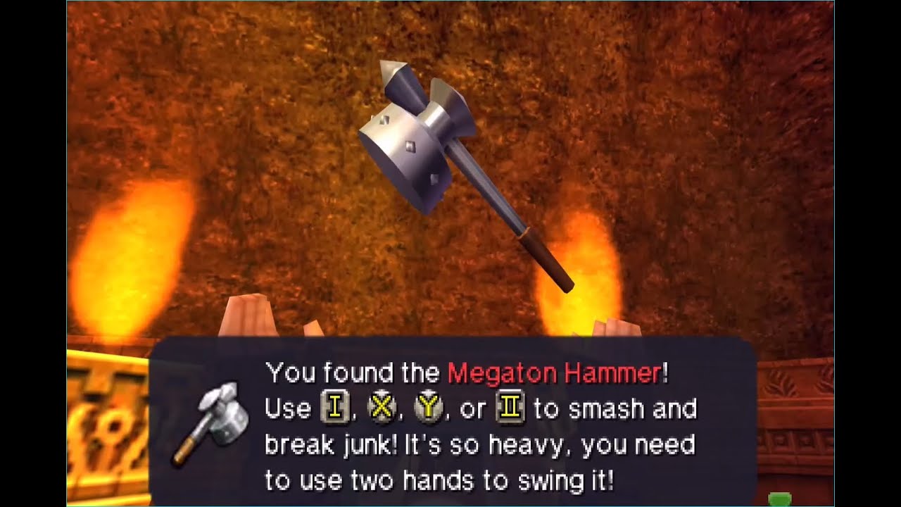 The Legend of Zelda: Ocarina of Time 3D [20] Megaton Hammer - YouTube