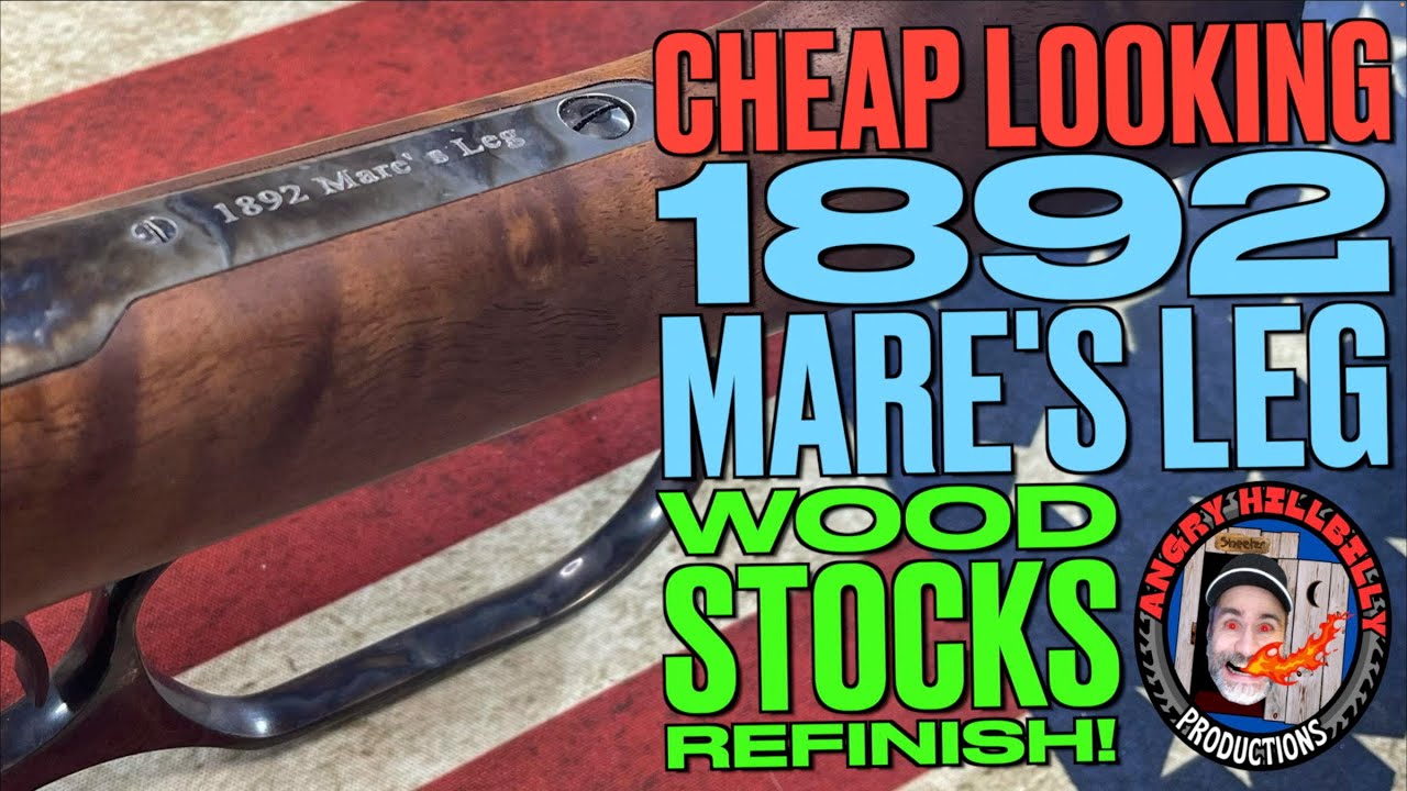 Cheap Looking 1892 Chiappa Mare's Leg Wood Stocks Refinished! - YouTube