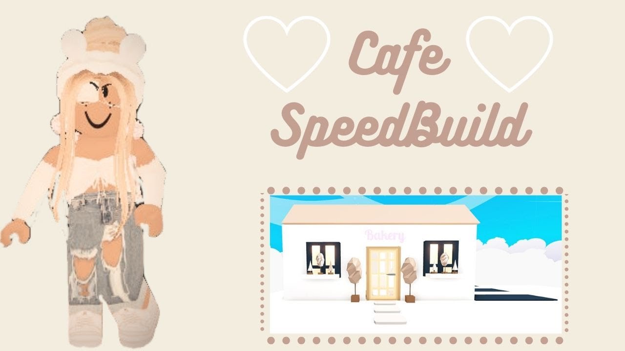 DIY CAFE SPEEDBUILD! ADOPT ME DIYSs! - YouTube