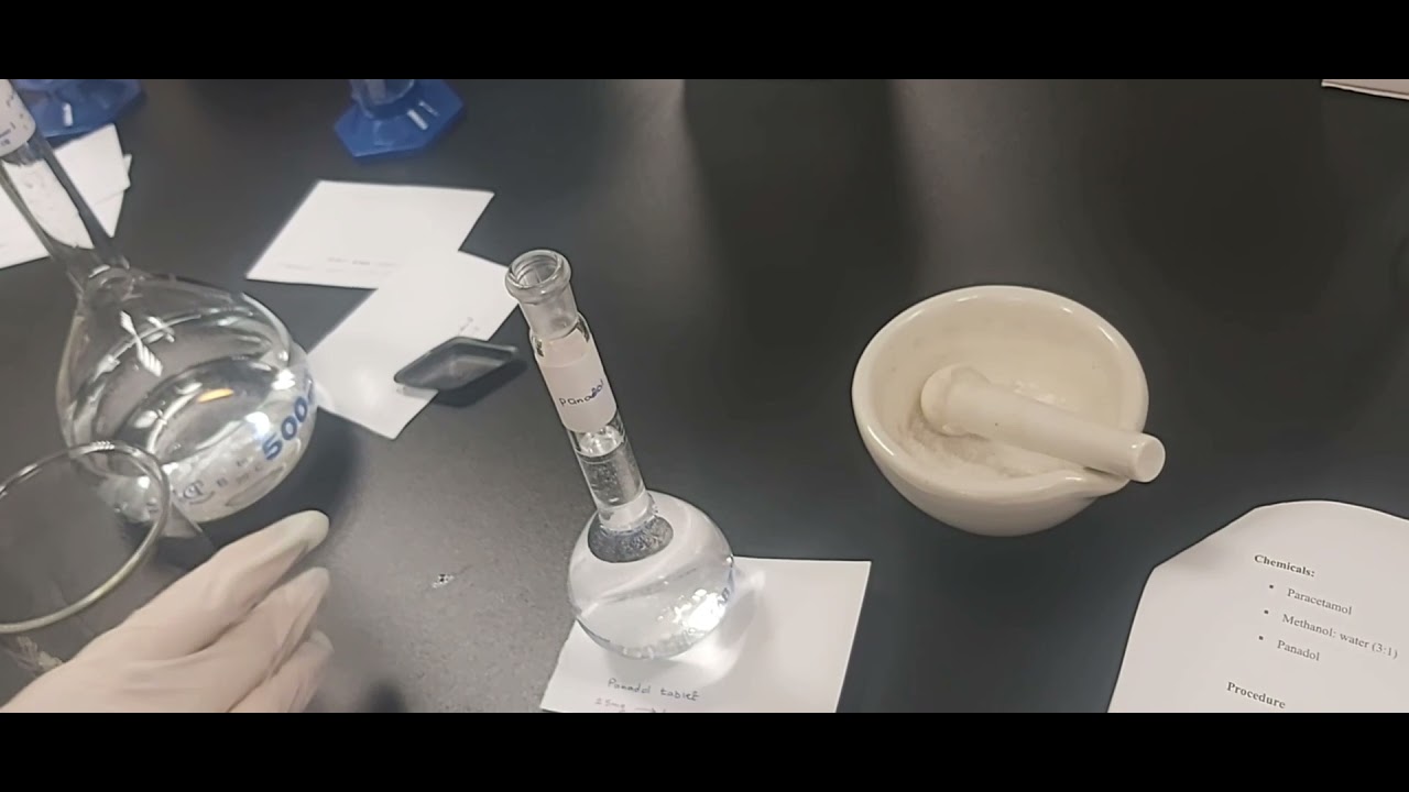 Quantitative Analysis of paracetamol in tablet Using HPLC (part 1 ...