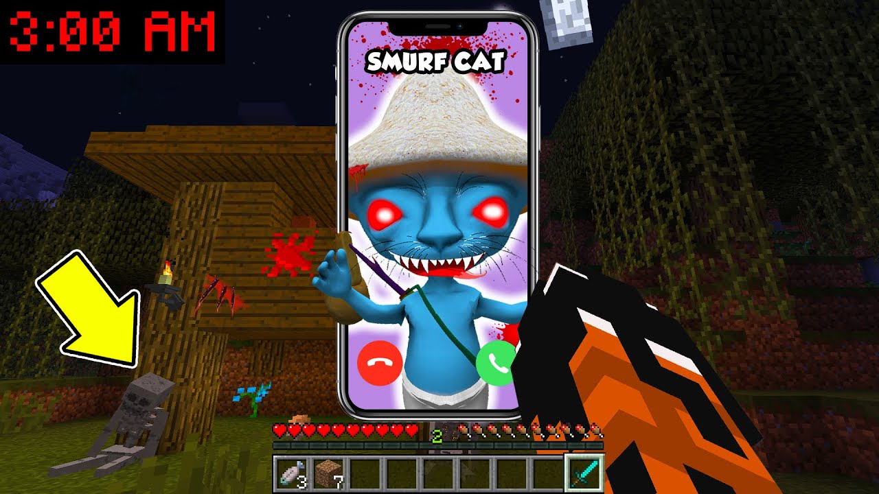 ¡NUNCA LE HABLES A SMURF CAT.EXE A LAS 3 AM! 😭 | SRGATO VS GATO PITUFO ...