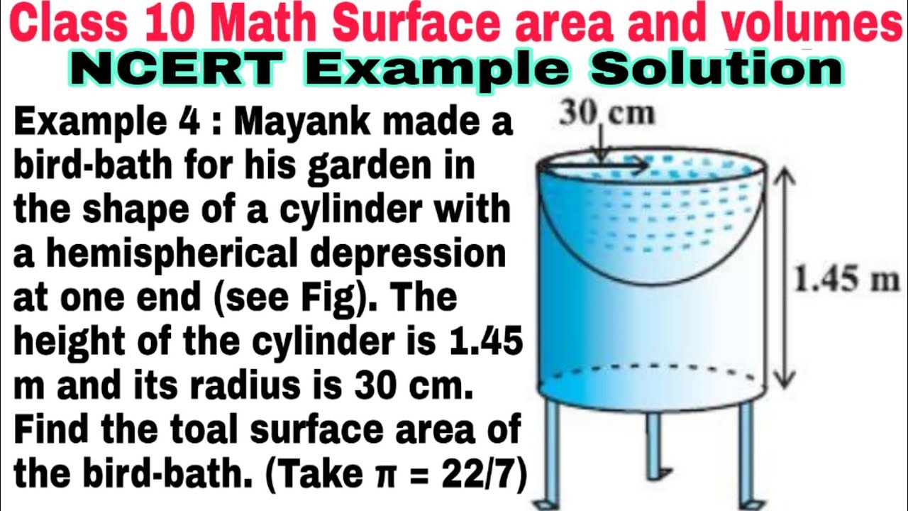 Class 10 Surface Area And Volumes Ch 13 NCERT Example 4 NCERT class-10-surface-area-and-volumes-ch-13-ncert-example-4-ncert