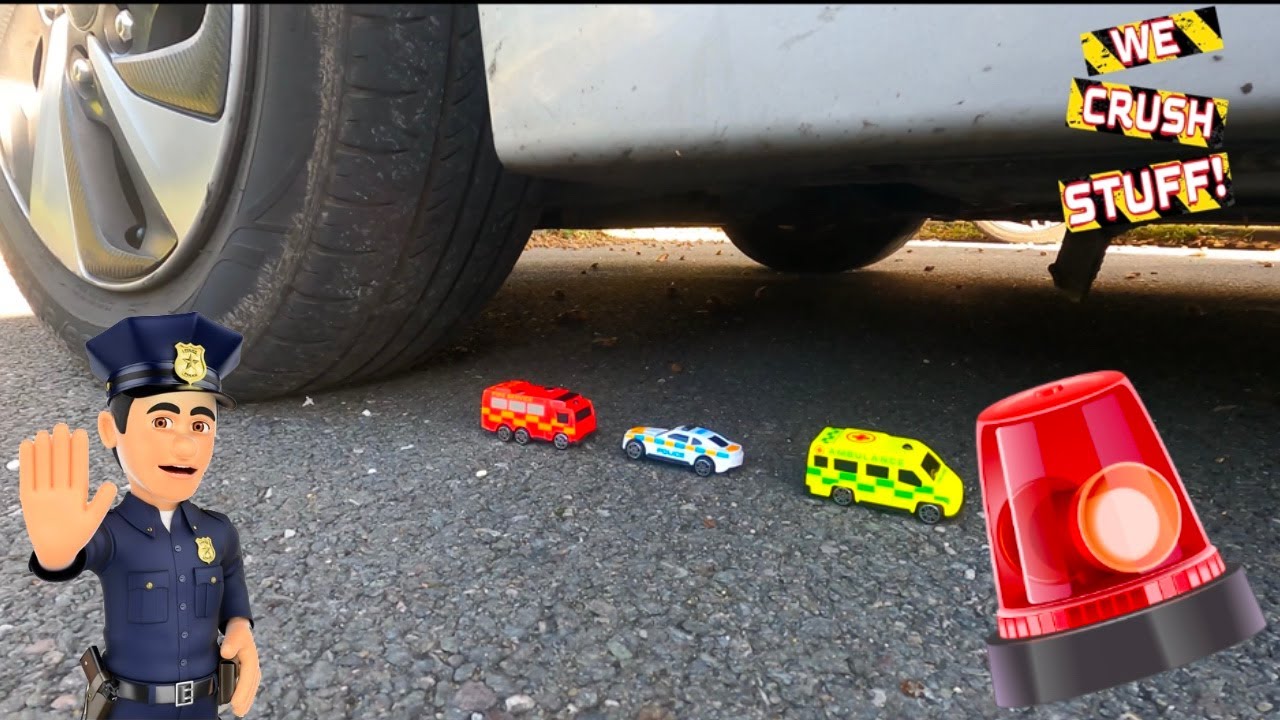 Crushing Toys With Car | UK Edition Crunching & Soft Satisfying Sounds ...