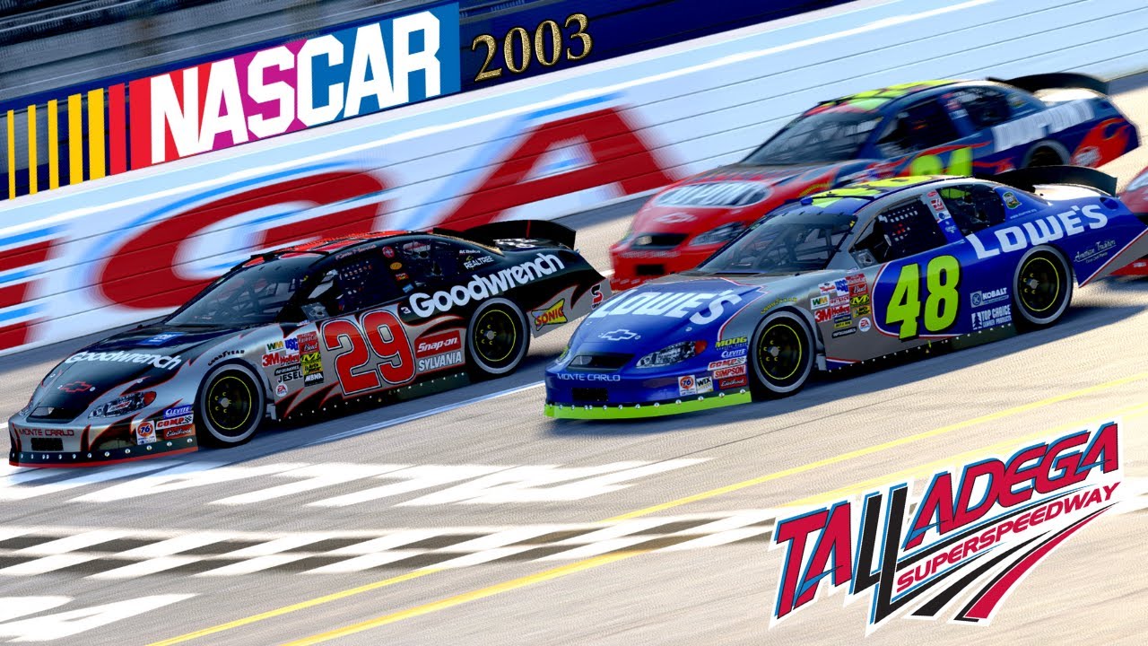 2003 NASCAR RACING at TALLADEGA LIVE - YouTube