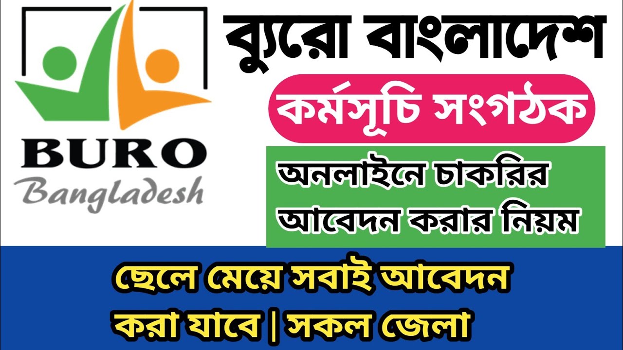 How to apply post of program organizer in Buro Bangladesh | Buro Bangladesh job apply system ...