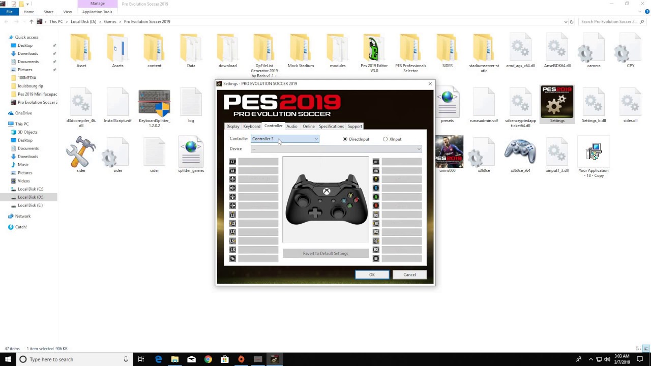How to play PES2019/FIFA19 using two keyboard - YouTube