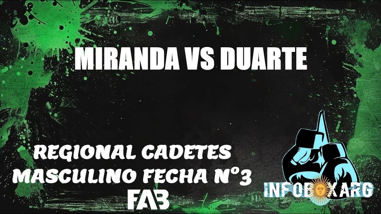 ALBERTO MIRANDA VS AXEL DUARTE, CATEGORIA 70KG, REGIONAL CADETES ...
