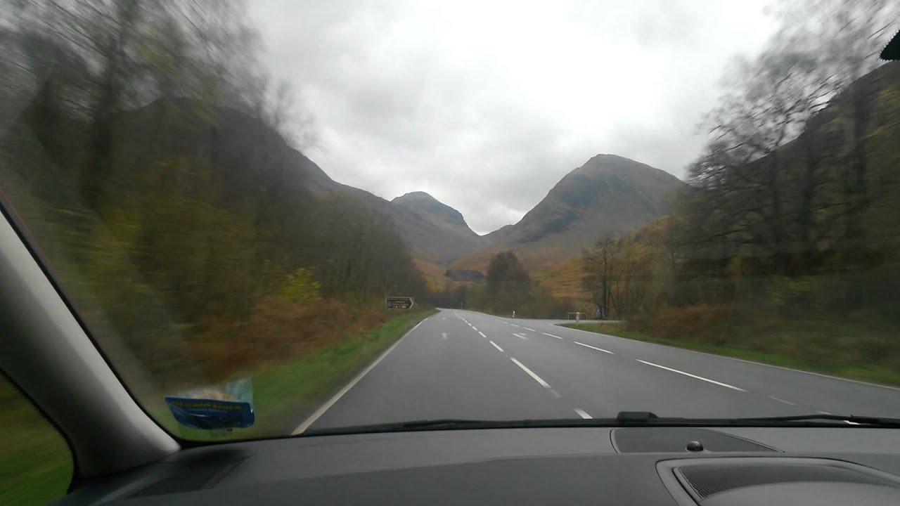 The drive to Glencoe in the Scottish Highlands - YouTube