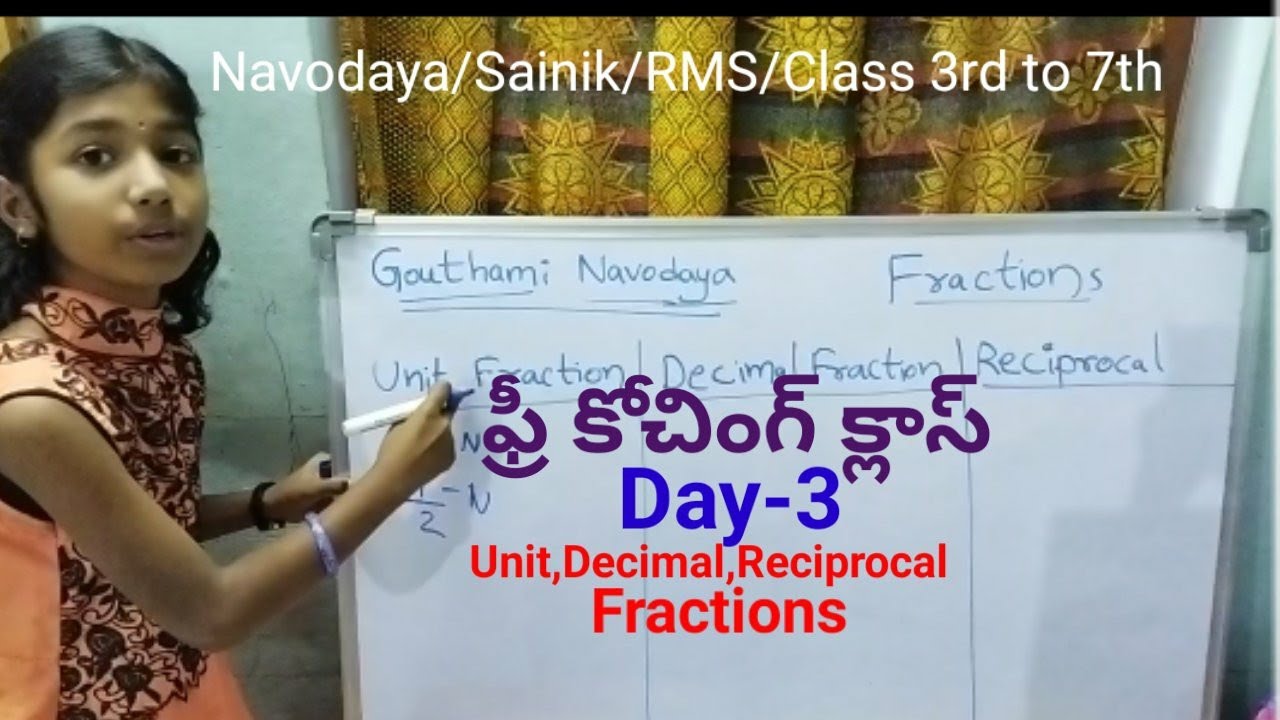 Day-3/Unit fraction/Decimal fraction/Reciprocal fraction/free coaching ...