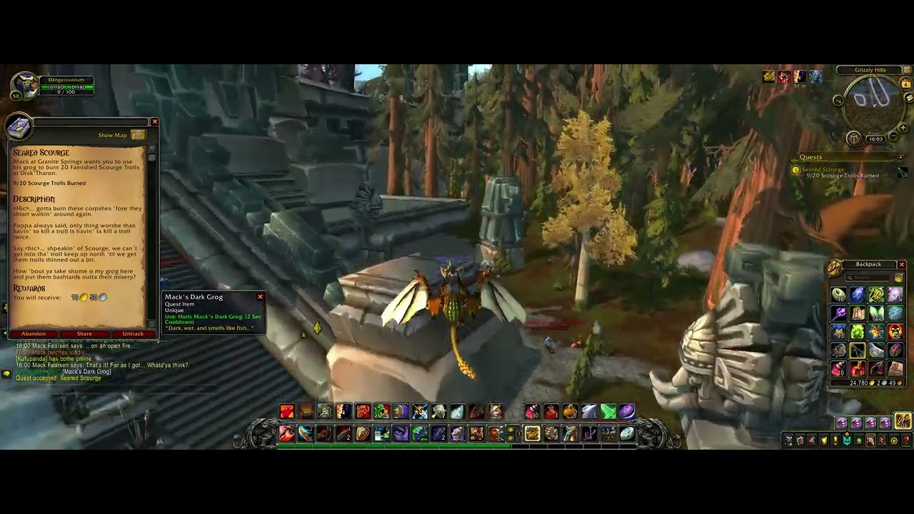 World of Warcraft: Seared Scourge - Quest ID 12029 (Gameplay ...