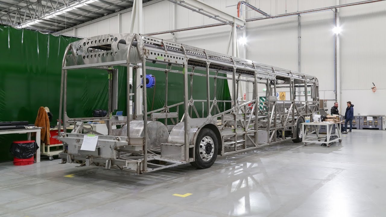 First Australian-made electric bus rolls off production line in ...