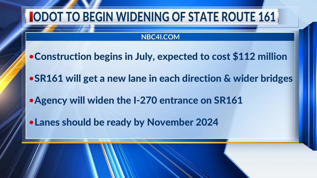ODOT to begin widening of State Route 161 as it prepares for Intel ...