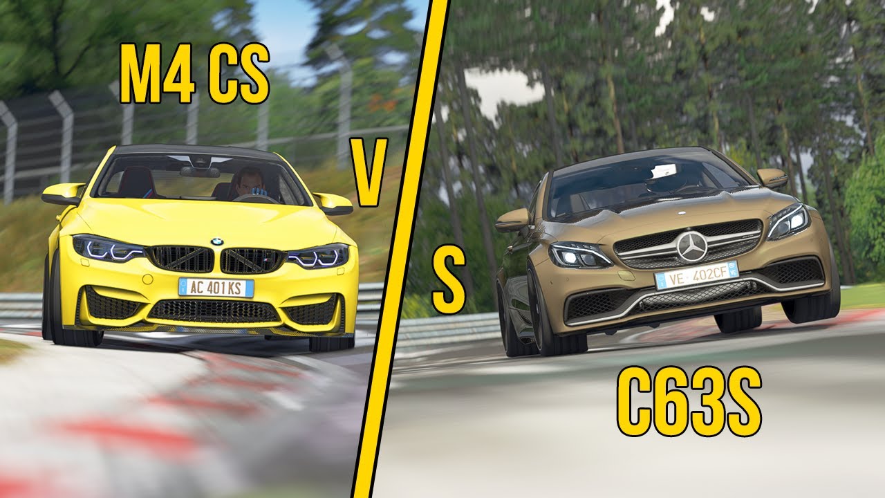 M4 CS vs C63 S — Who Is Nürburgring King? | Head to Head | Assetto ...