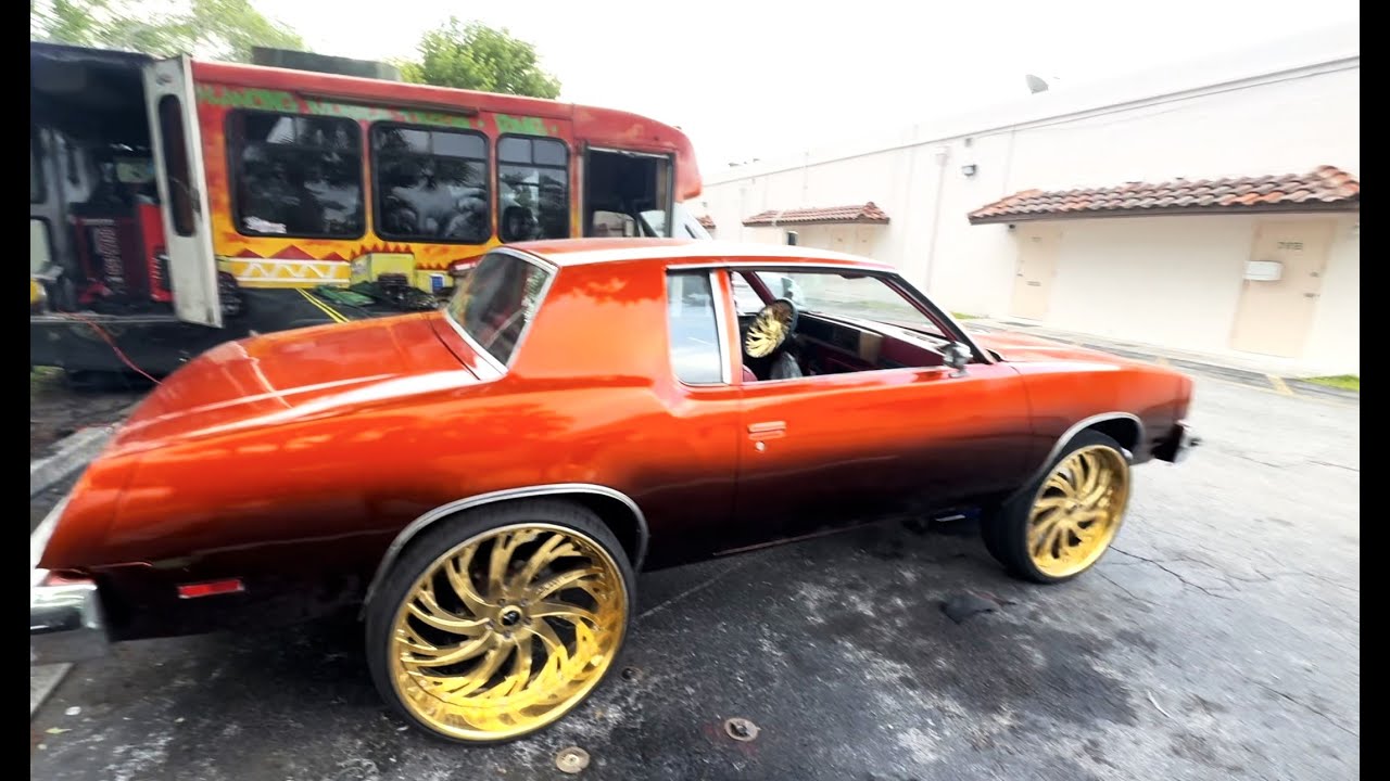 Lifted a Oldsmobile Cutlass on Gold 26's For my Client - YouTube