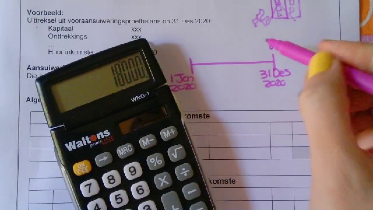 Gr 10 Vooruitontvangde Inkomste Voorbeeld - YouTube