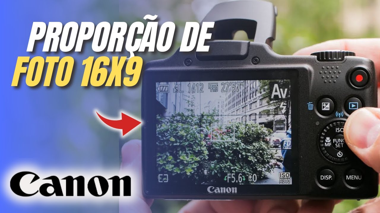 Como alterar para proporção de foto 16x9 na Canon SX510 HS - YouTube