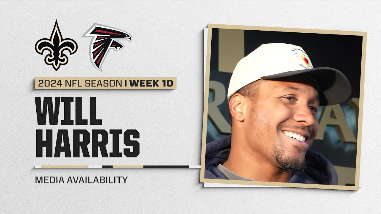 Will Harris on return from injury, Kirk Cousins | New Orleans Saints ...
