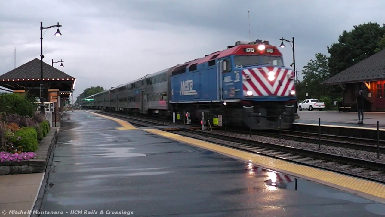Metra 170 Outbound to Harvard - YouTube
