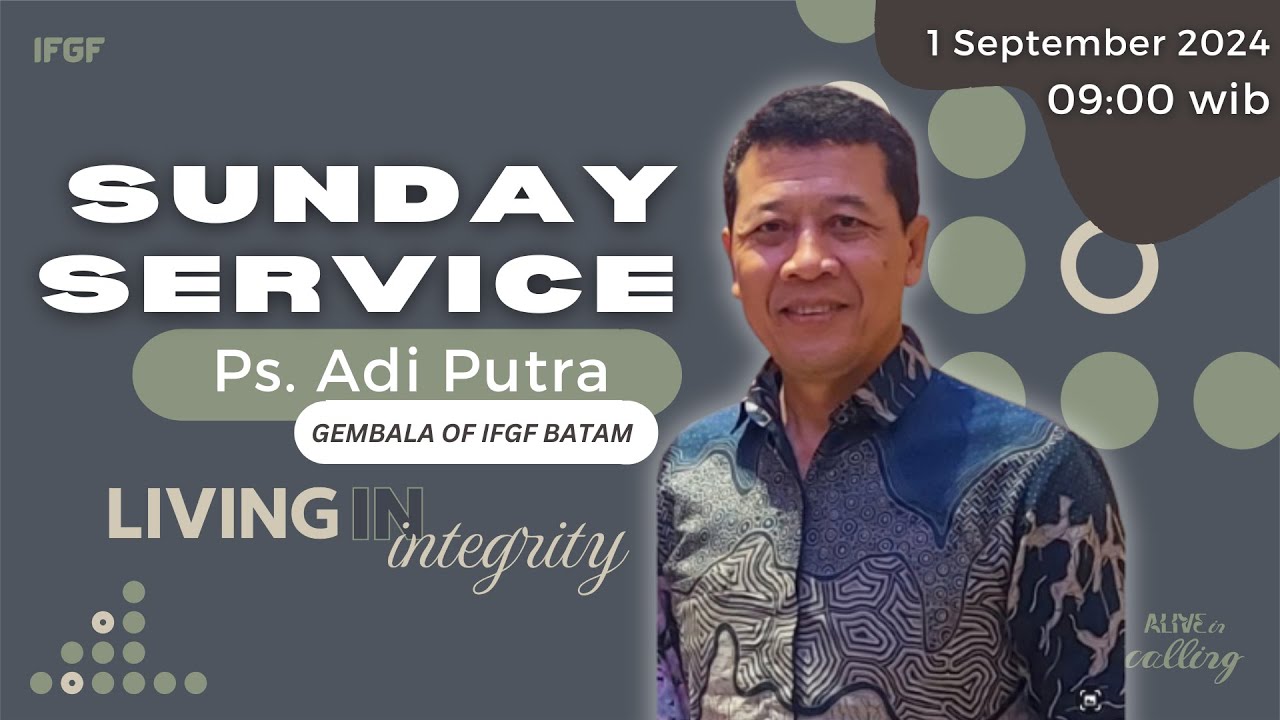 SUNDAY SERVICE, PS. ADI PUTRA - YouTube