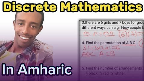 full Discrete mathematics course in Amharic - YouTube