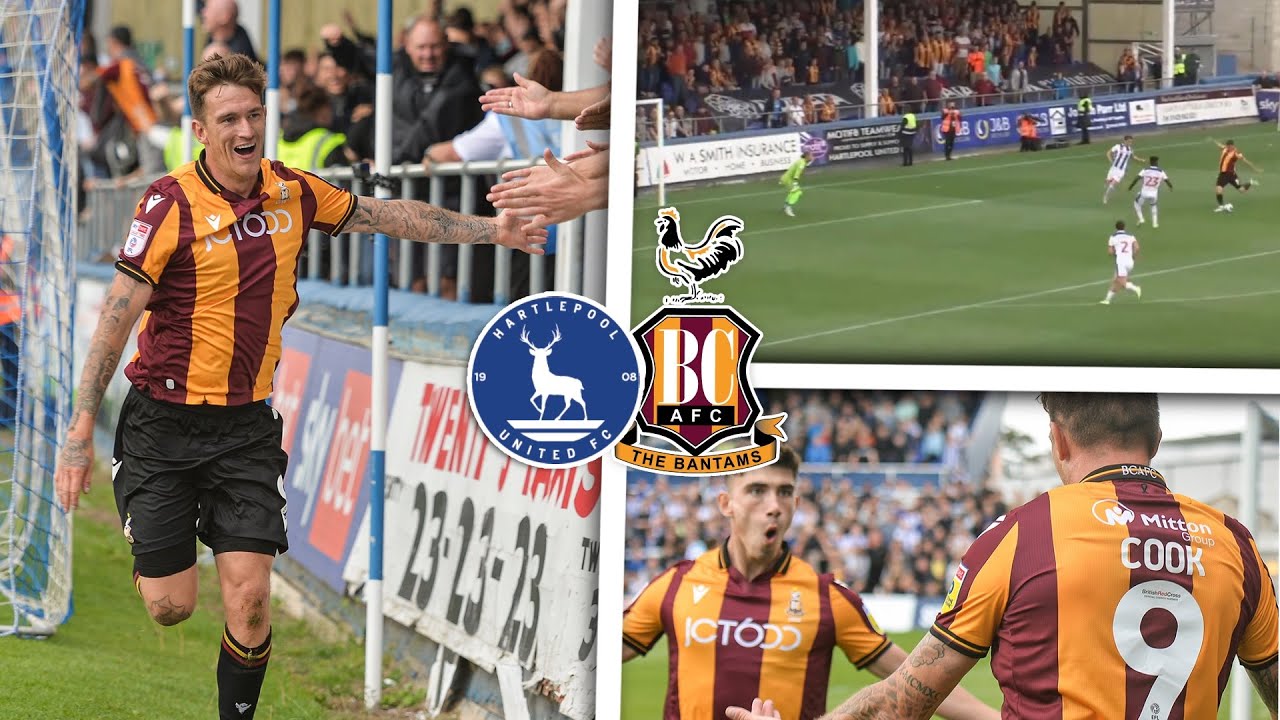 LIMBS & ANDY COOK MASTERCLASS at Hartlepool United vs Bradford City ...