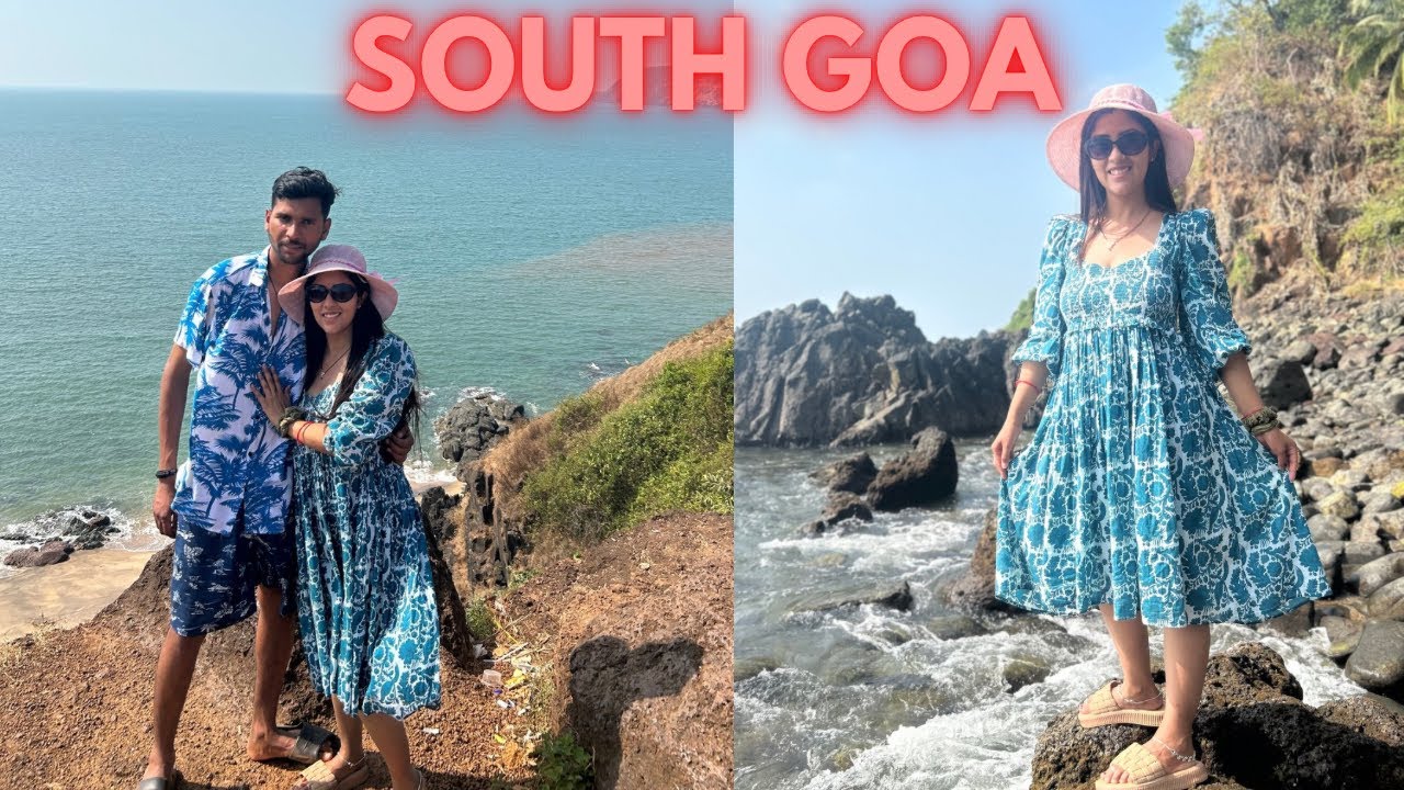 #part-1 south Goa🌊🌴 !!colva beach , cabo de rama fort , pebble beach ...